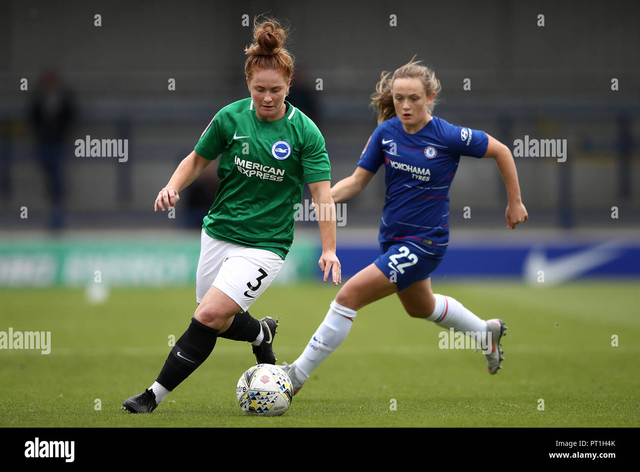 Brighton & Hove Albion's Fliss Gibbons Chelsea's Erin Cuthbert Stock ...