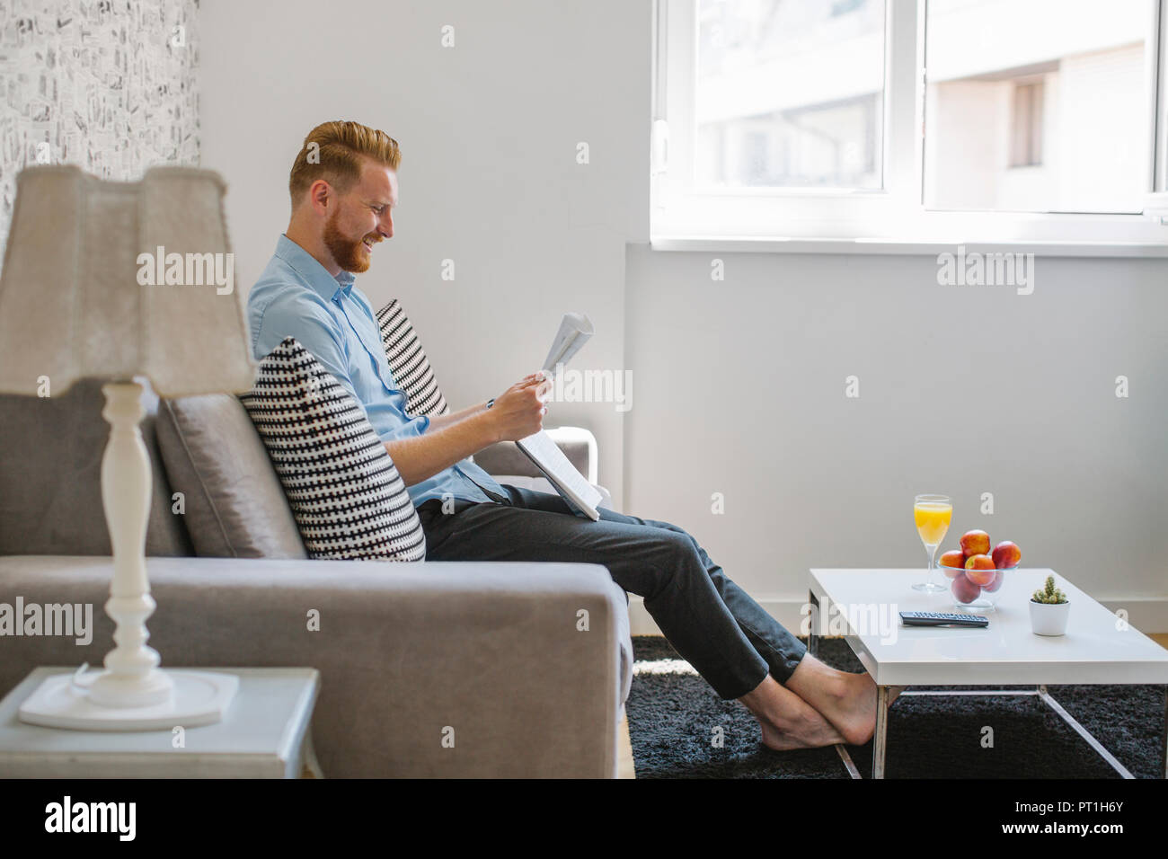 Laughing reading hi-res stock photography and images - Alamy
