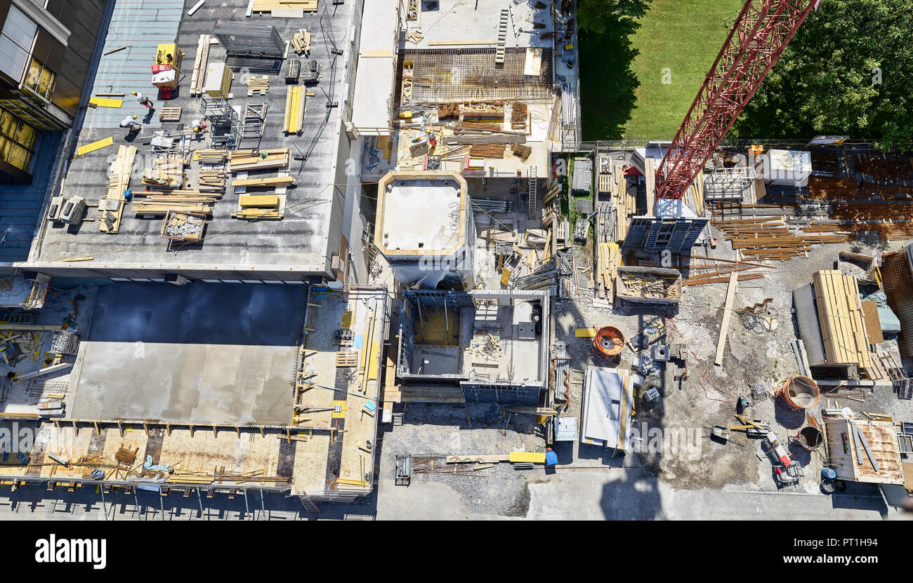 Construction site, view from above Stock Photo - Alamy