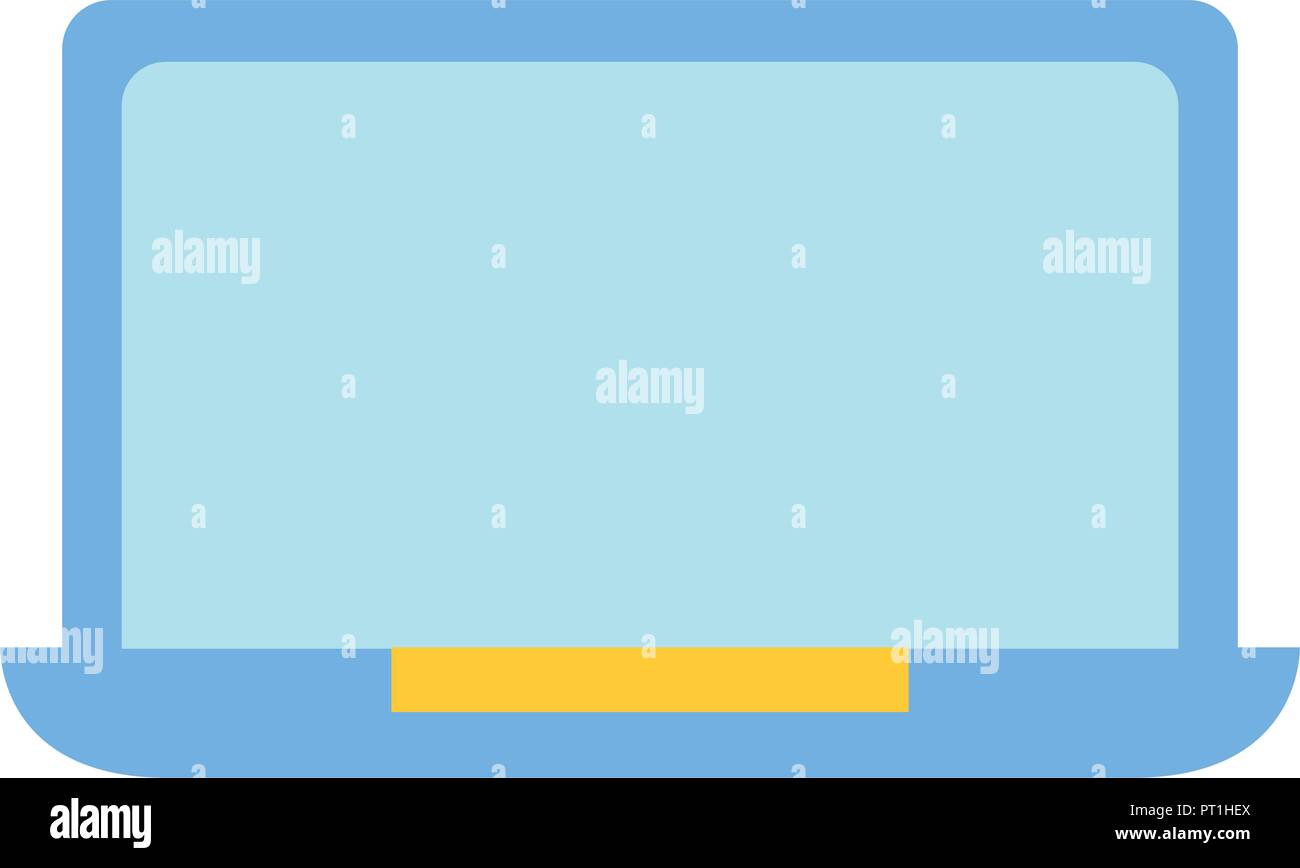 laptop computer device isolated image Stock Vector Image & Art - Alamy