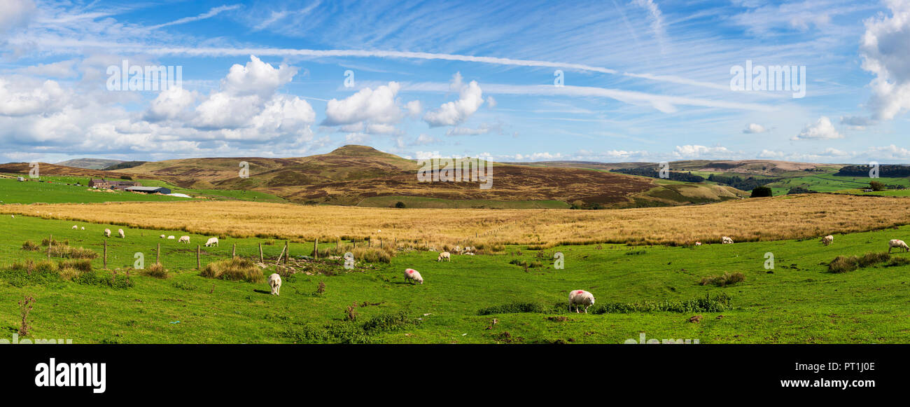 Panoramic View of Shutlingsloe, the Highest Point in Cheshire Close to ...