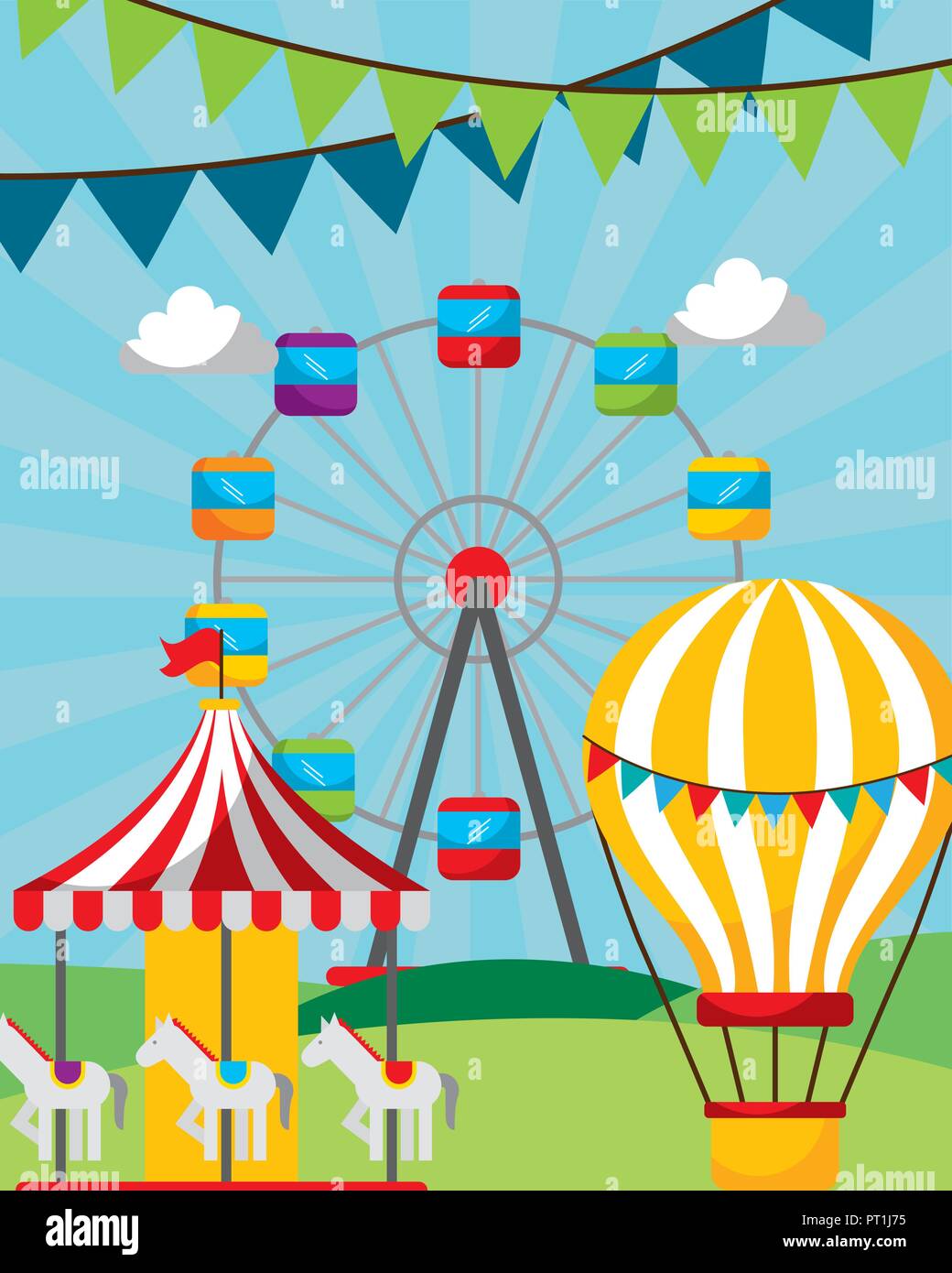carnival fun fair Stock Vector Image & Art - Alamy