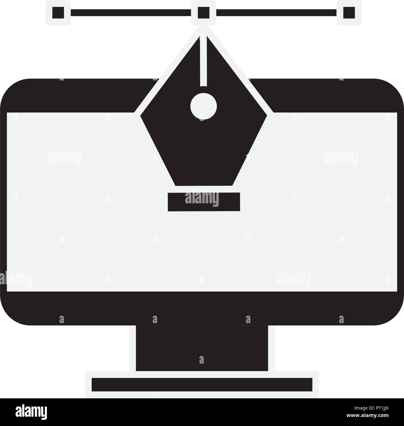 graphic design computer fountain pen tool Stock Vector Image & Art - Alamy
