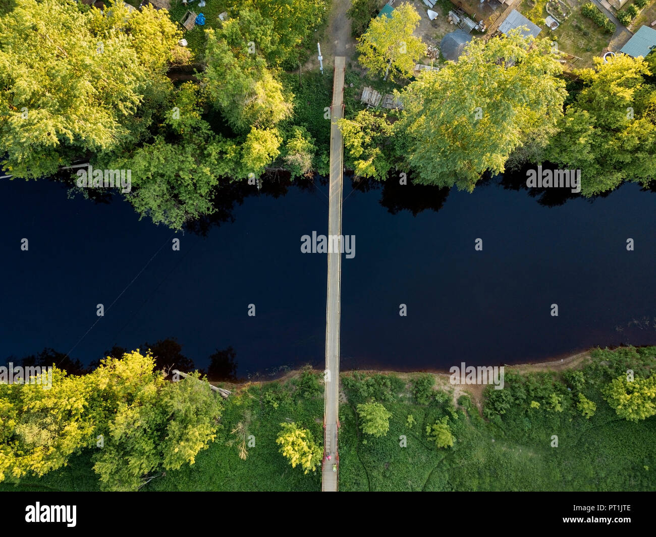Aerial tikhvinka river footbridge hi-res stock photography and images ...