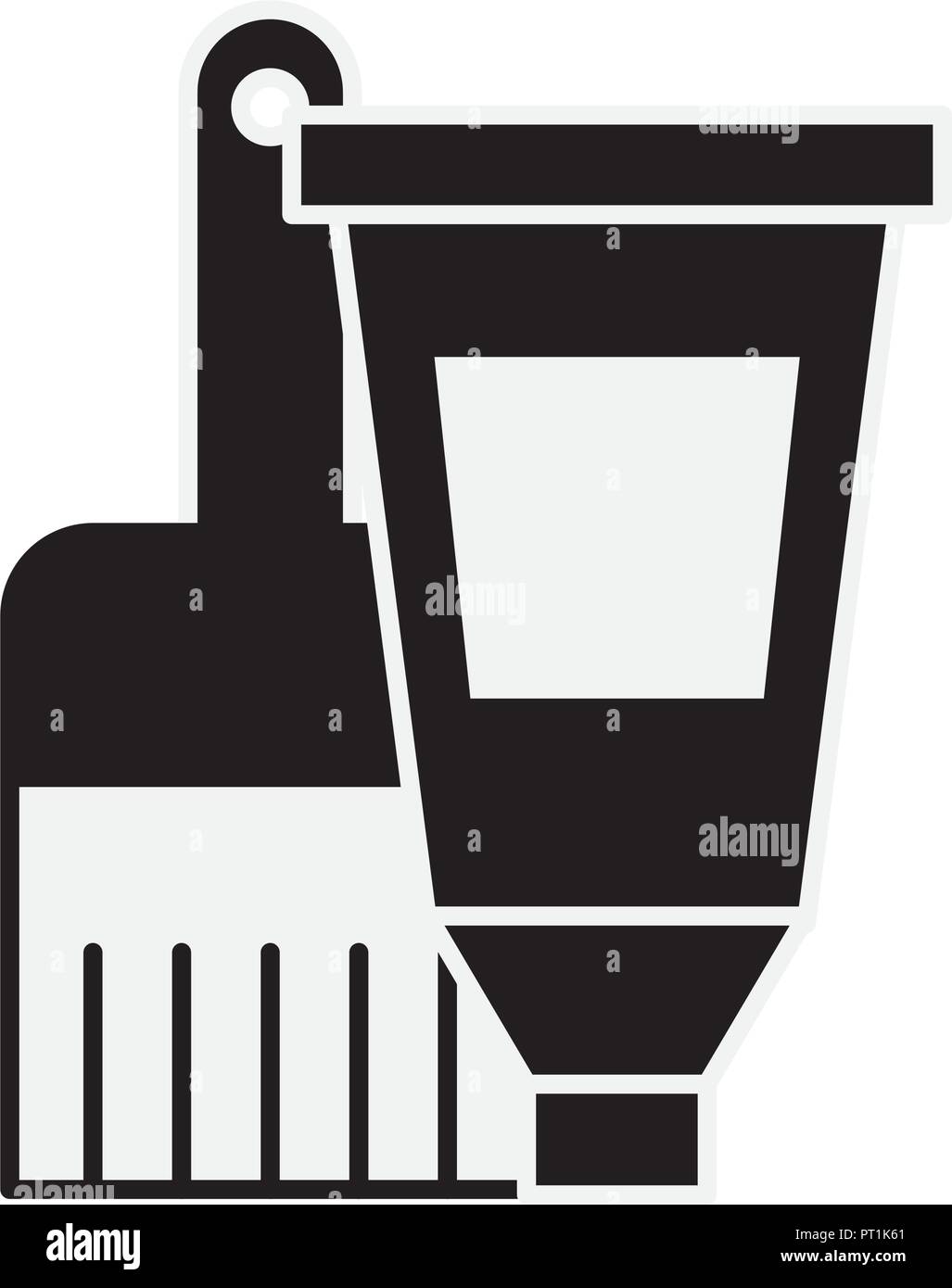 artistic design color tube and brush Stock Vector Image & Art - Alamy