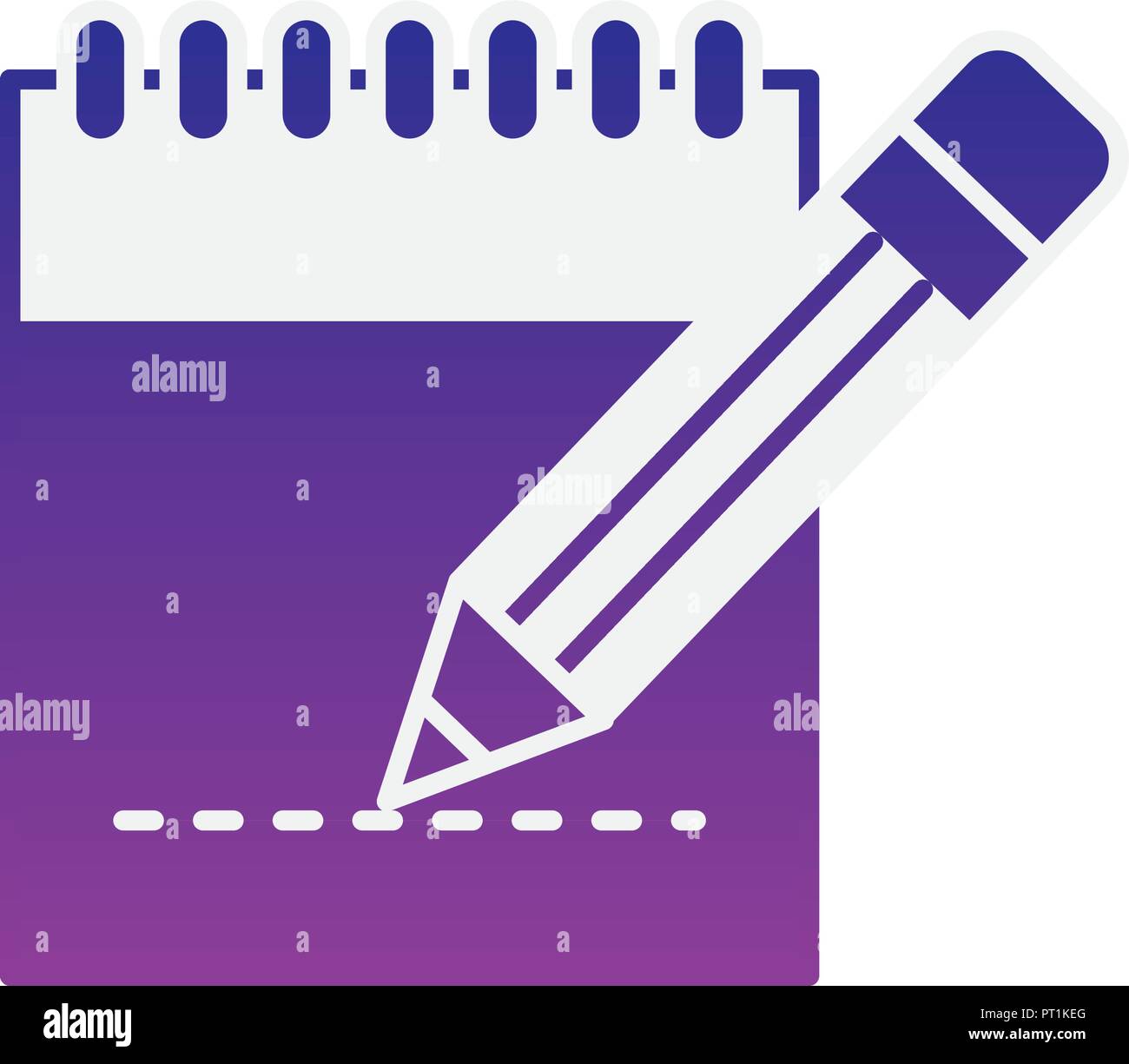 graphic design notepad pencil writing Stock Vector Image & Art - Alamy