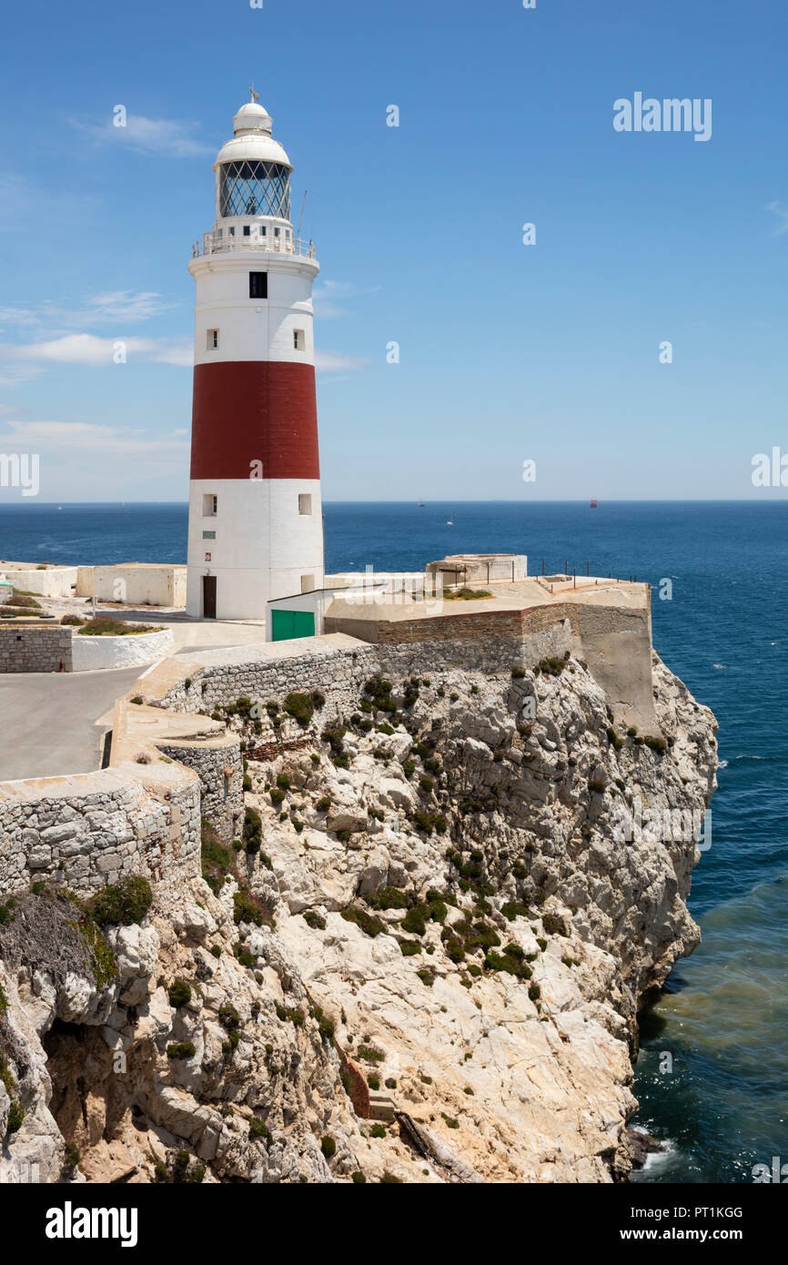 Gibraltar, lighthouse at Europa Point Stock Photo - Alamy