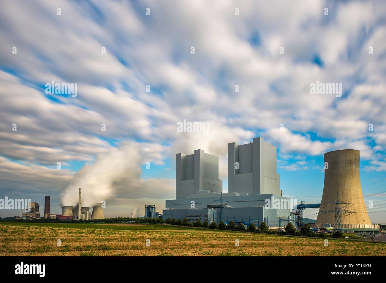Old and new neurath power station hi-res stock photography and images ...