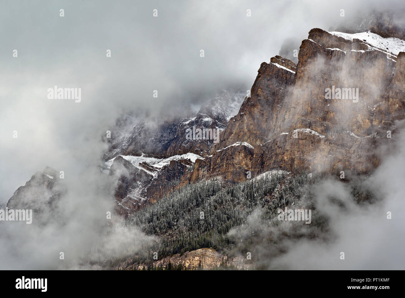 Castle mountain, Banff NP, Canada Stock Photo - Alamy