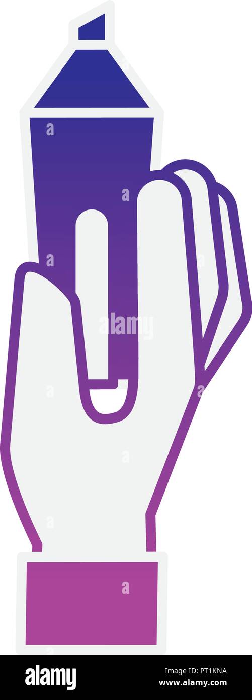 graphic designer hand holding marker pen Stock Vector Image & Art - Alamy