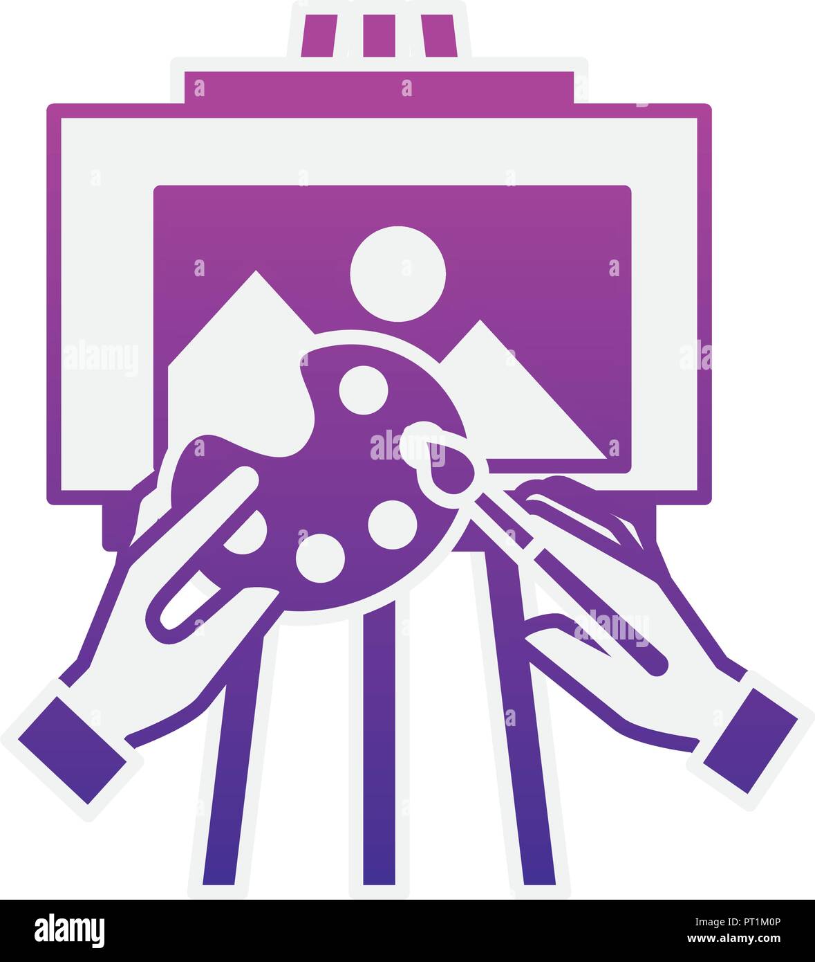 Watercolor paint on board Stock Vector Images - Alamy