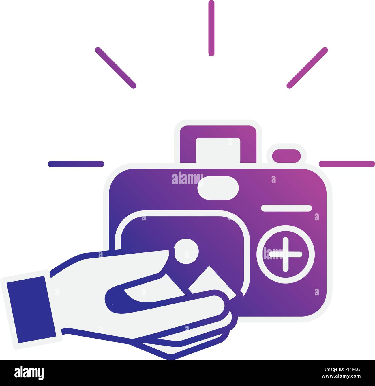 hand with photographic camera picture art Stock Vector Image & Art - Alamy