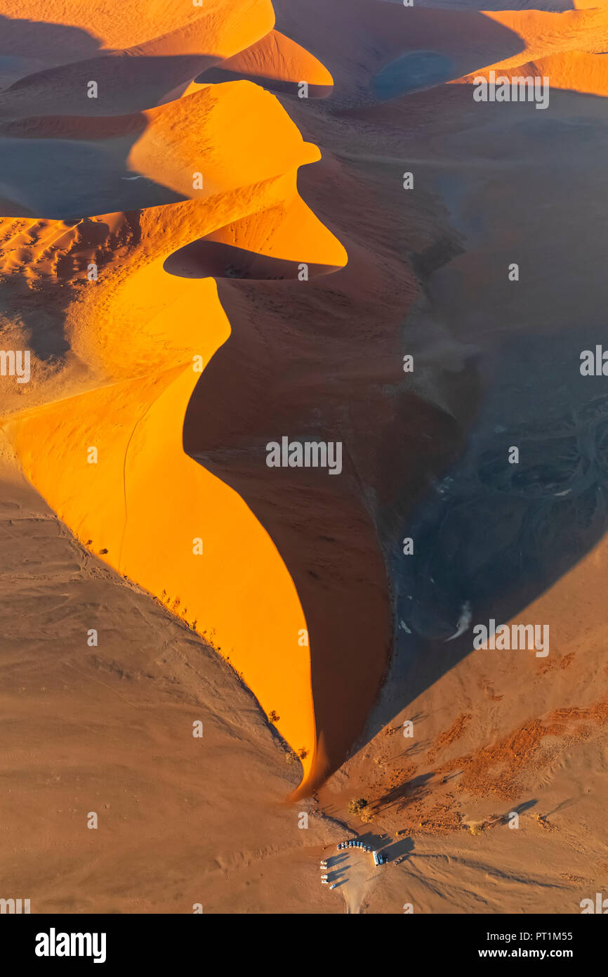 Africa, Namibia, Namib desert, Namib-Naukluft National Park, Aerial view of desert dune 45 Stock ...
