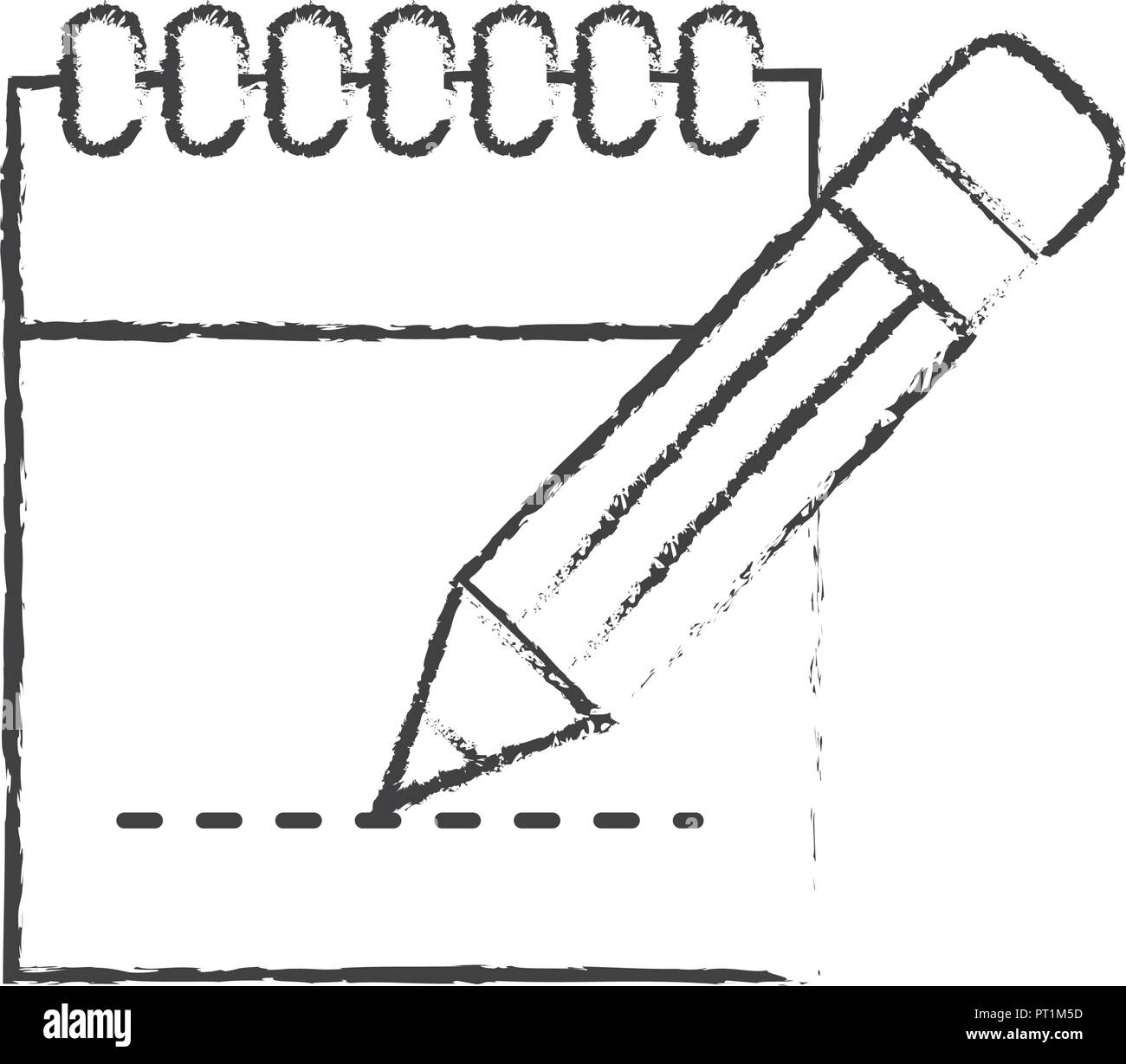 graphic design notepad pencil writing Stock Vector Image & Art - Alamy