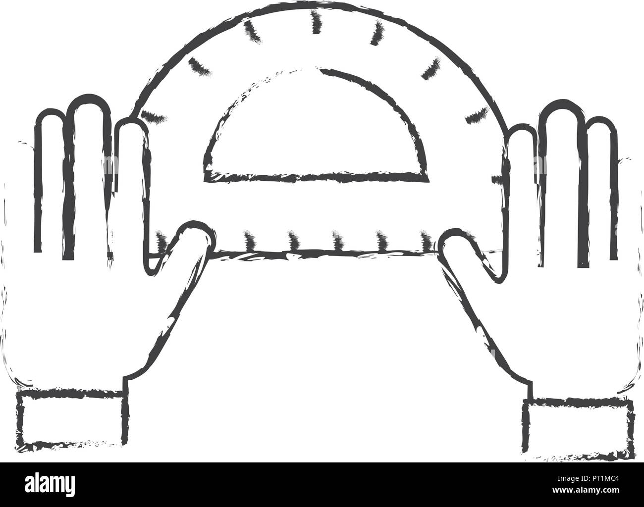 Hand word project Black and White Stock Photos & Images - Alamy