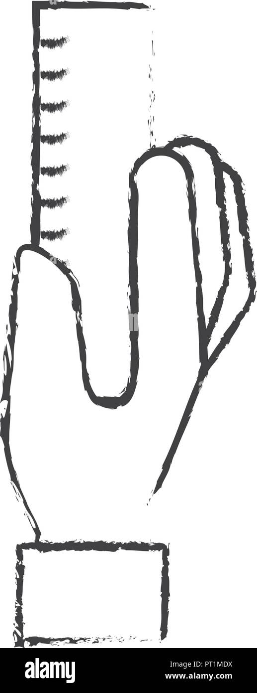 graphic designer hand holding ruler Stock Vector Image & Art - Alamy