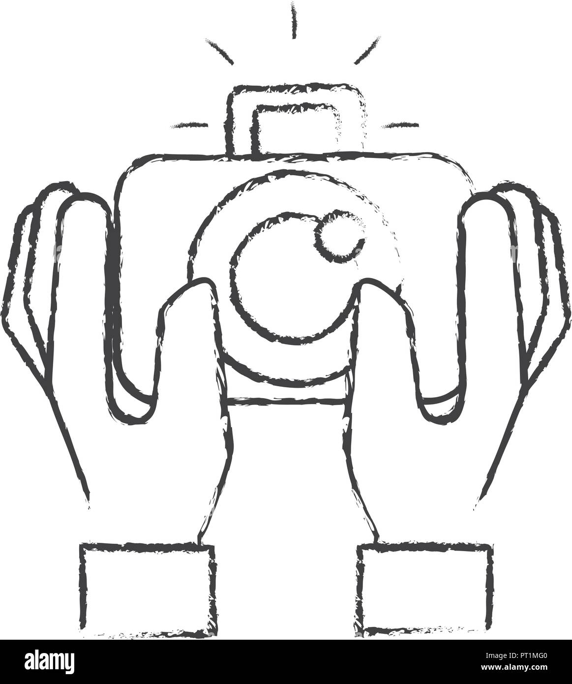 Hands holding photograph Stock Vector Images - Alamy