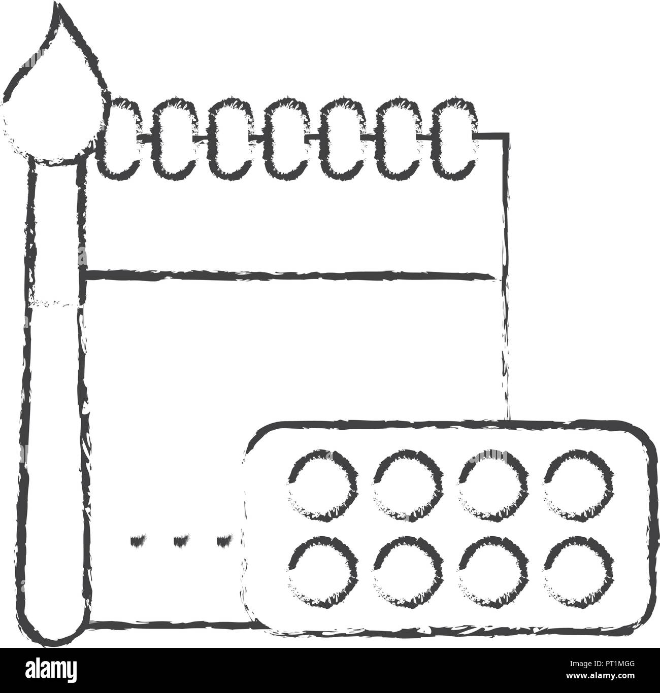 graphic design notepad palette color and brush Stock Vector Image & Art ...