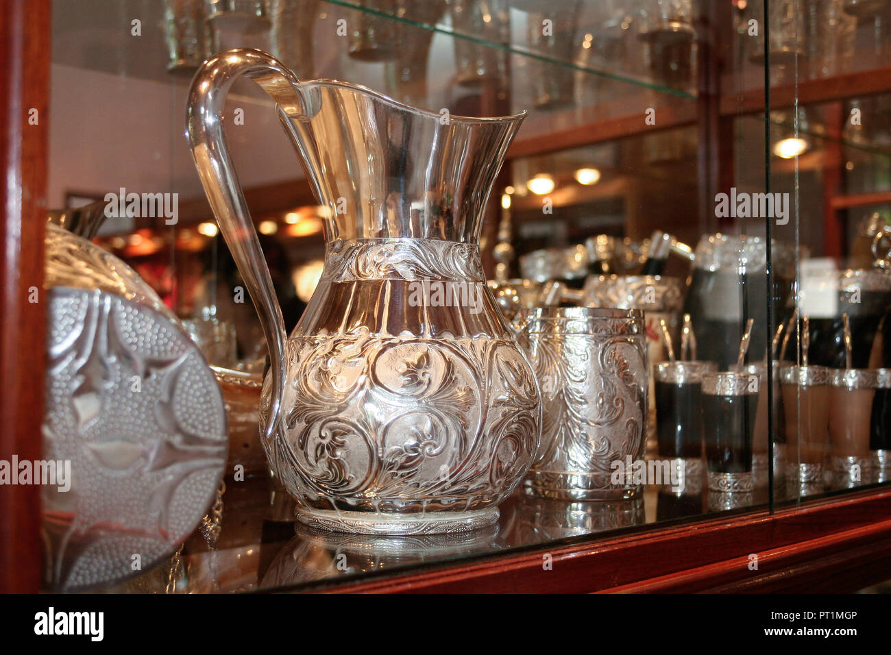 Jug with details in silver for sale, to serve a traditional drink ...