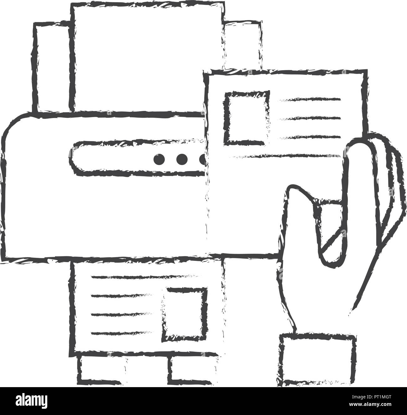 Photocopier machine scanning Black and White Stock Photos & Images - Alamy