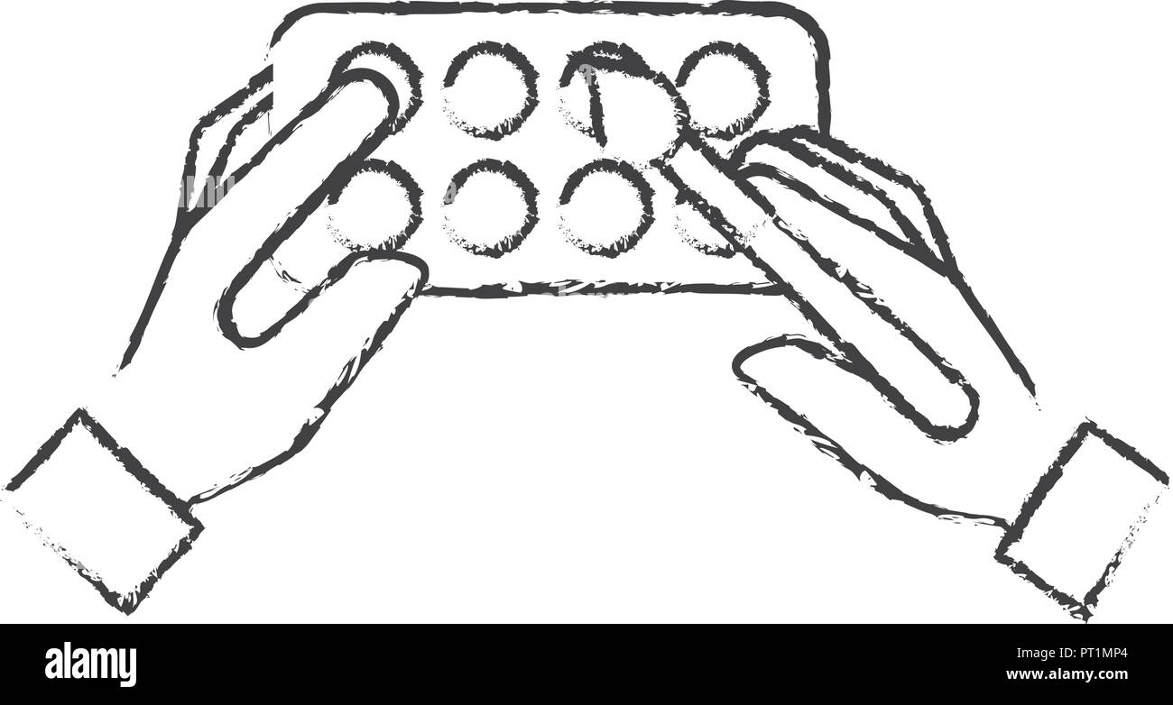 hands holding brush artistic color palette Stock Vector Image & Art - Alamy