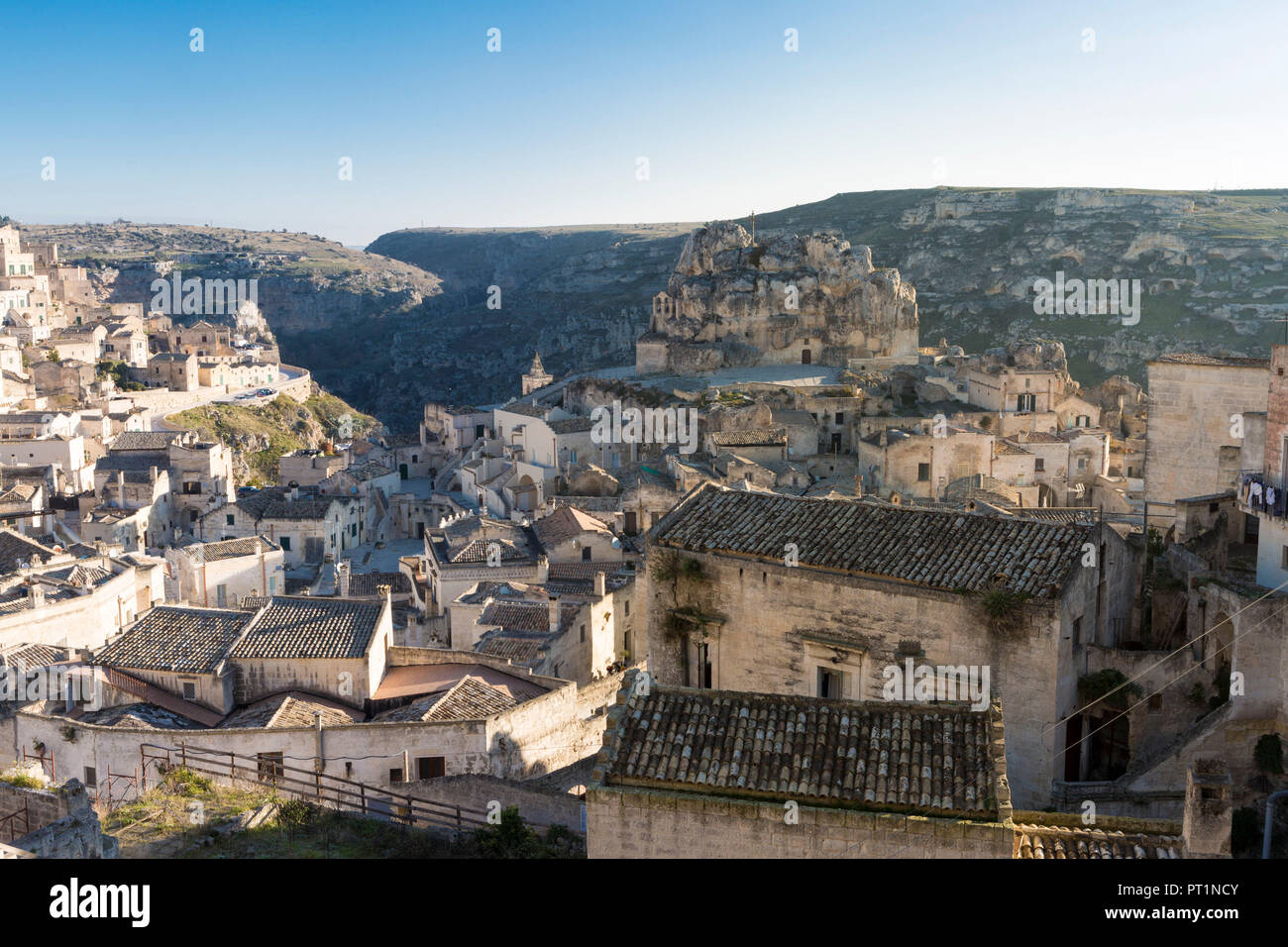 Sasso Caveoso district in the Sassi of Matera, Matera province ...
