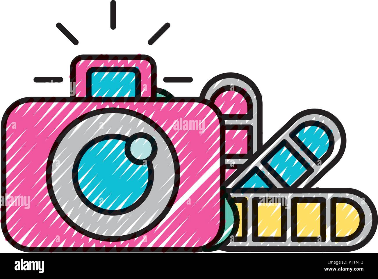 graphic design photographic camera color tone Stock Vector Image & Art ...