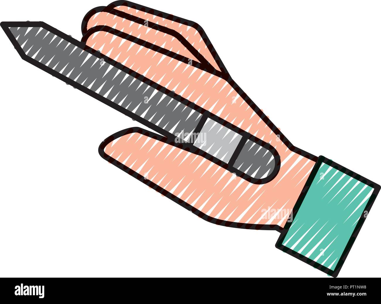 Hand hold stylus pen Stock Vector Images - Alamy