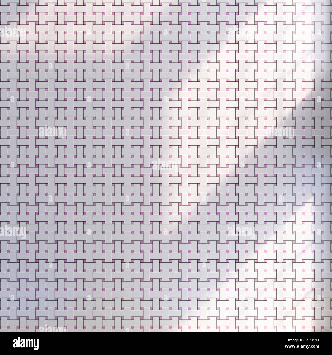 3D rendering, Patterned floor with light effects Stock Photo - Alamy