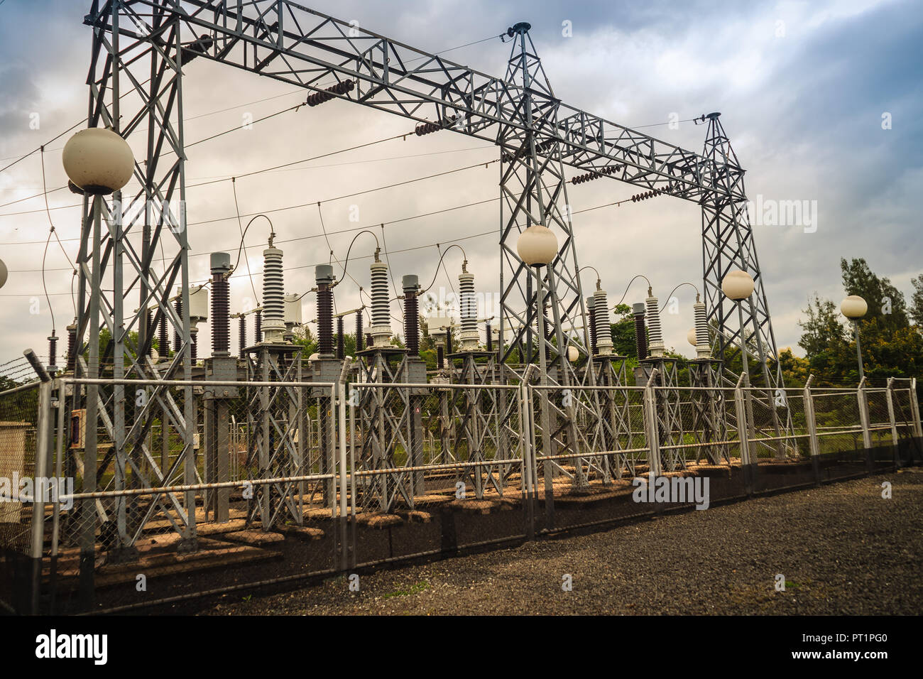 High voltage transformers and electric converters equipment in ...