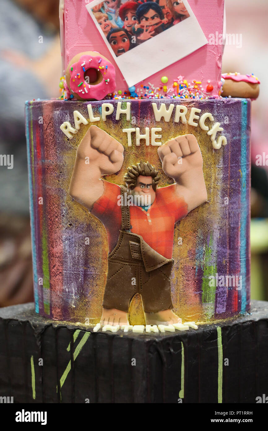 ExCeL London. UK 5 Oct 2018 - Kids Birthday Cake Competition cake on ...