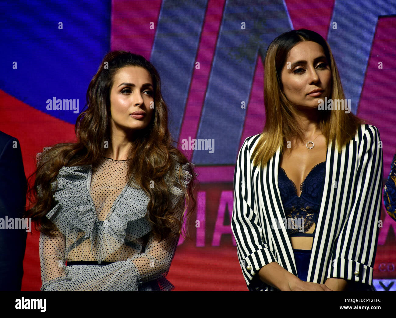Mumbai, India. 5th Oct, 2018. Indian film actress Malaika Arora and ...
