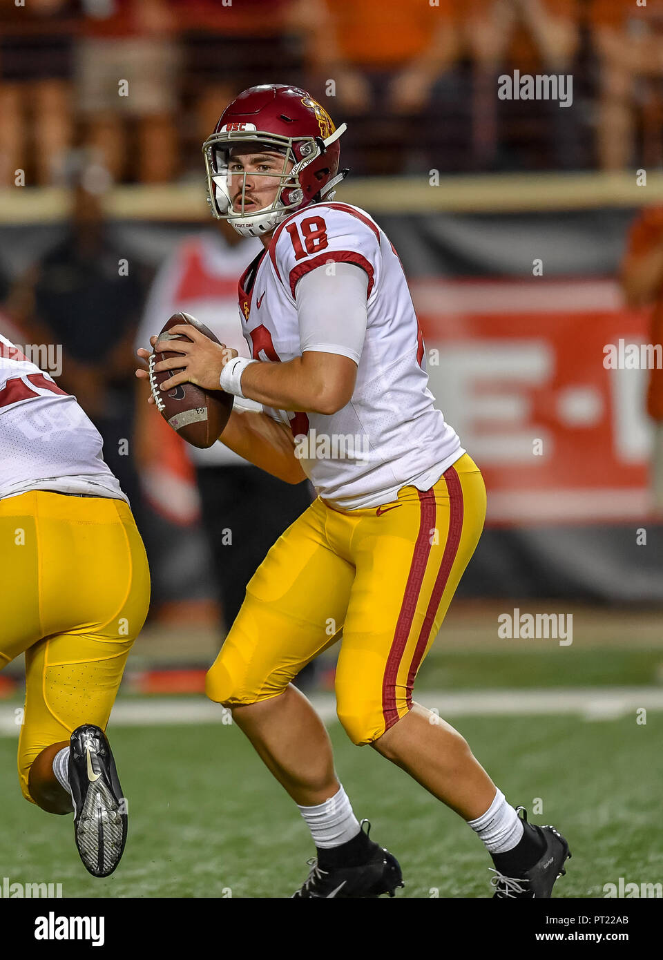 Austin, TX, USA. 15th Sep, 2018. USC Trojan freshman quarterback, JT ...