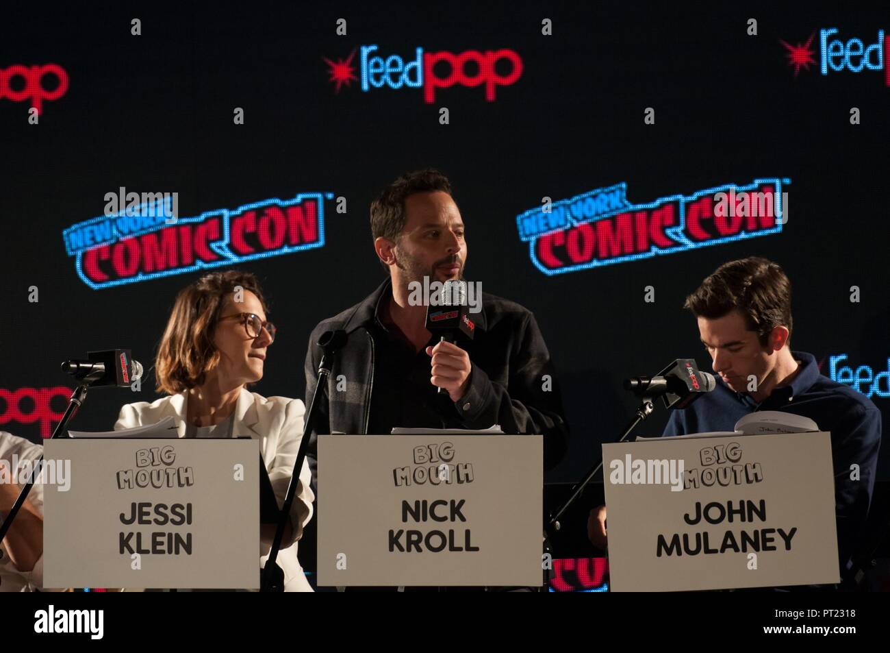 New York, USA. 5th October 2018. Jessi Klein, Nick Kroll, John Mulaney ...
