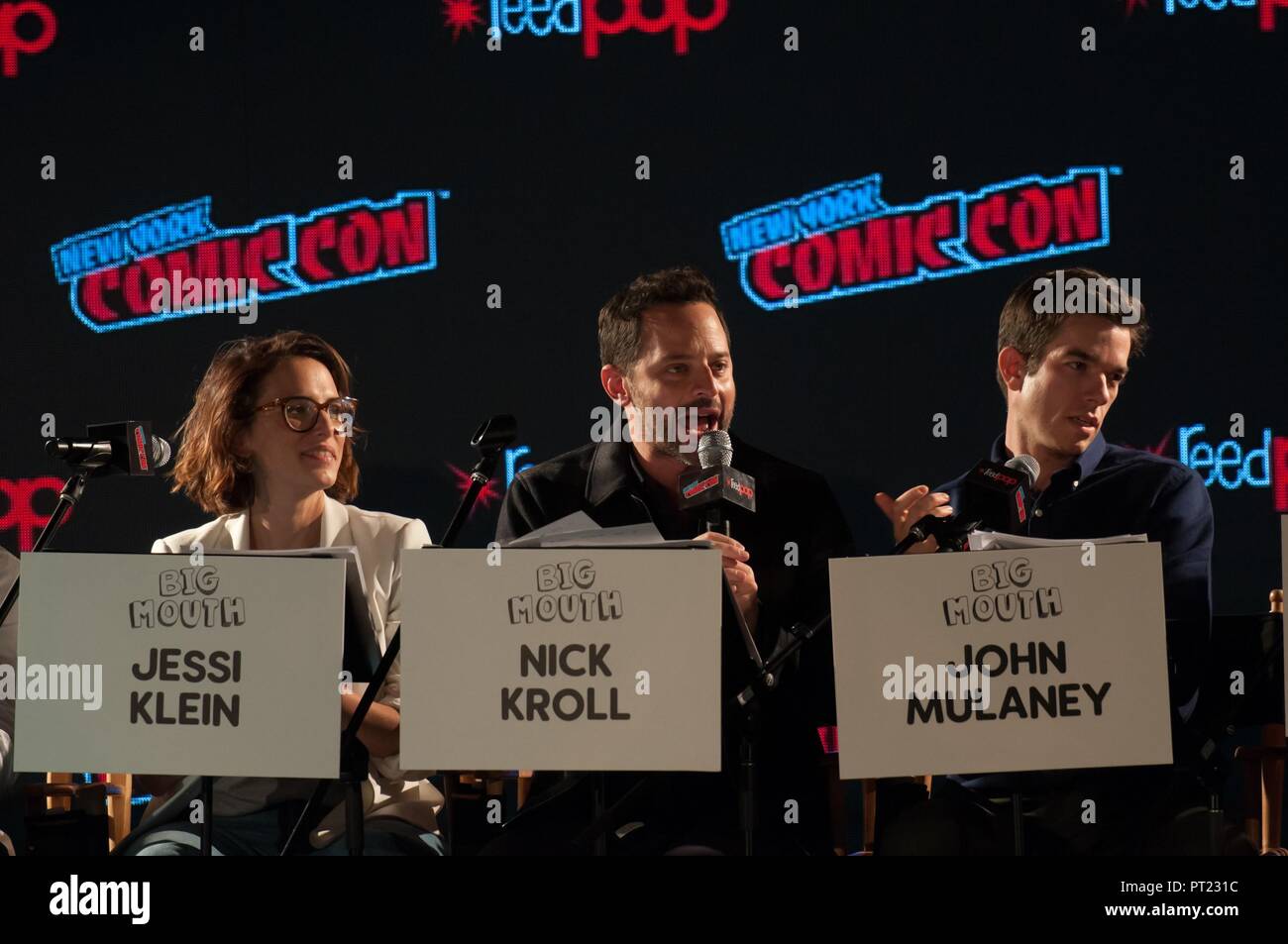New York, USA. 5th October 2018. Jessi Klein, Nick Kroll, John Mulaney ...