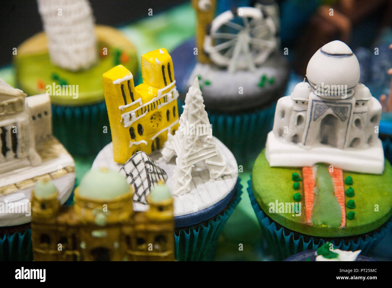 London UK. 6th October 2018. Around the world in 80 cakes. Hundreds of ...