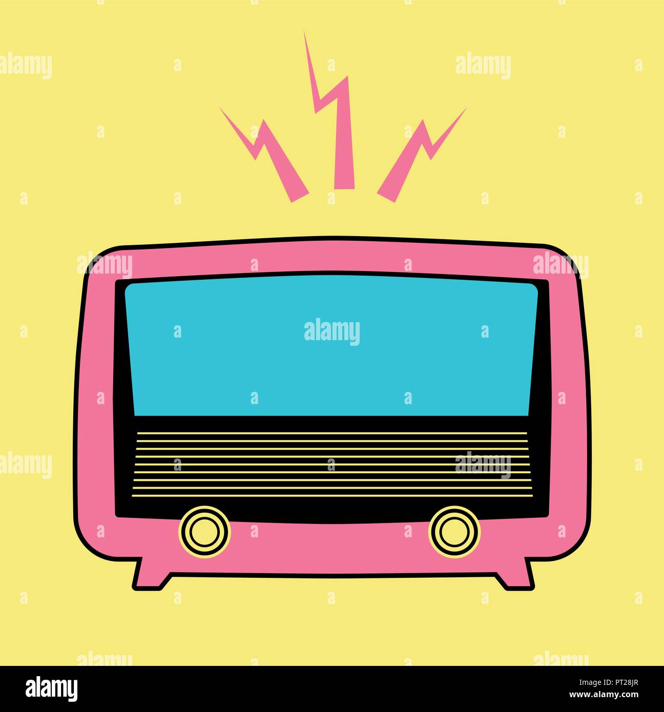 Radio icon cartoon style hi-res stock photography and images - Alamy