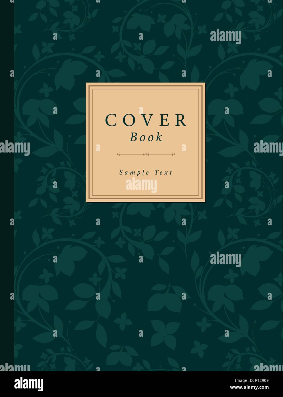 Vintage Book Cover. Vector Illustration Stock Vector Image & Art - Alamy