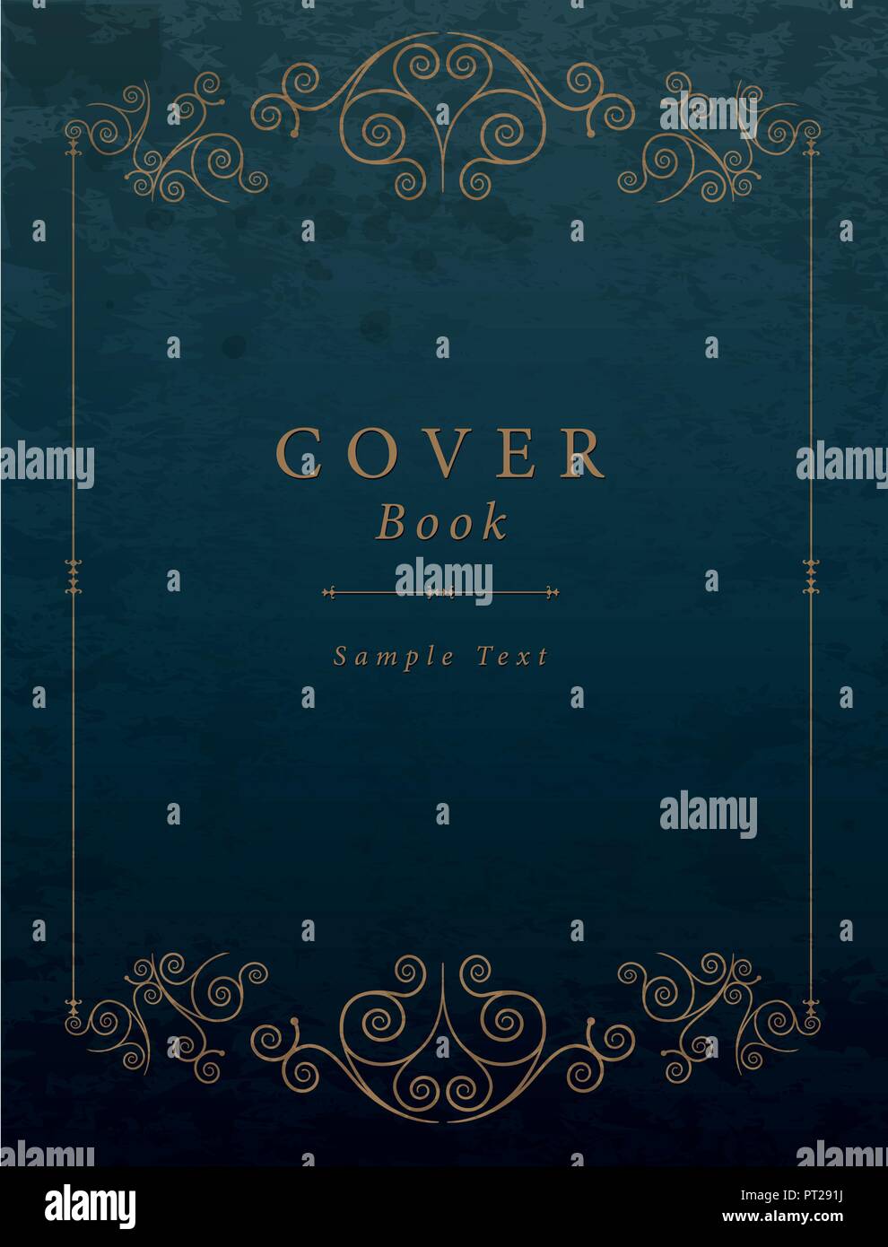 Vintage Book Cover. Vector Illustration Stock Vector Image & Art - Alamy