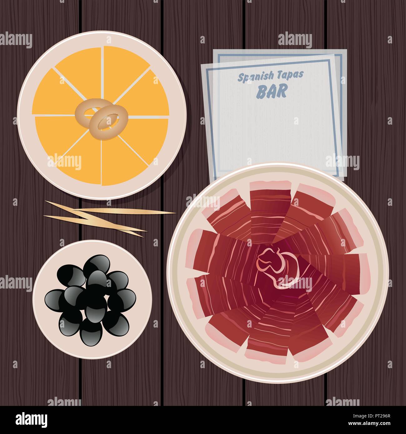 Potato tapas Stock Vector Images - Alamy