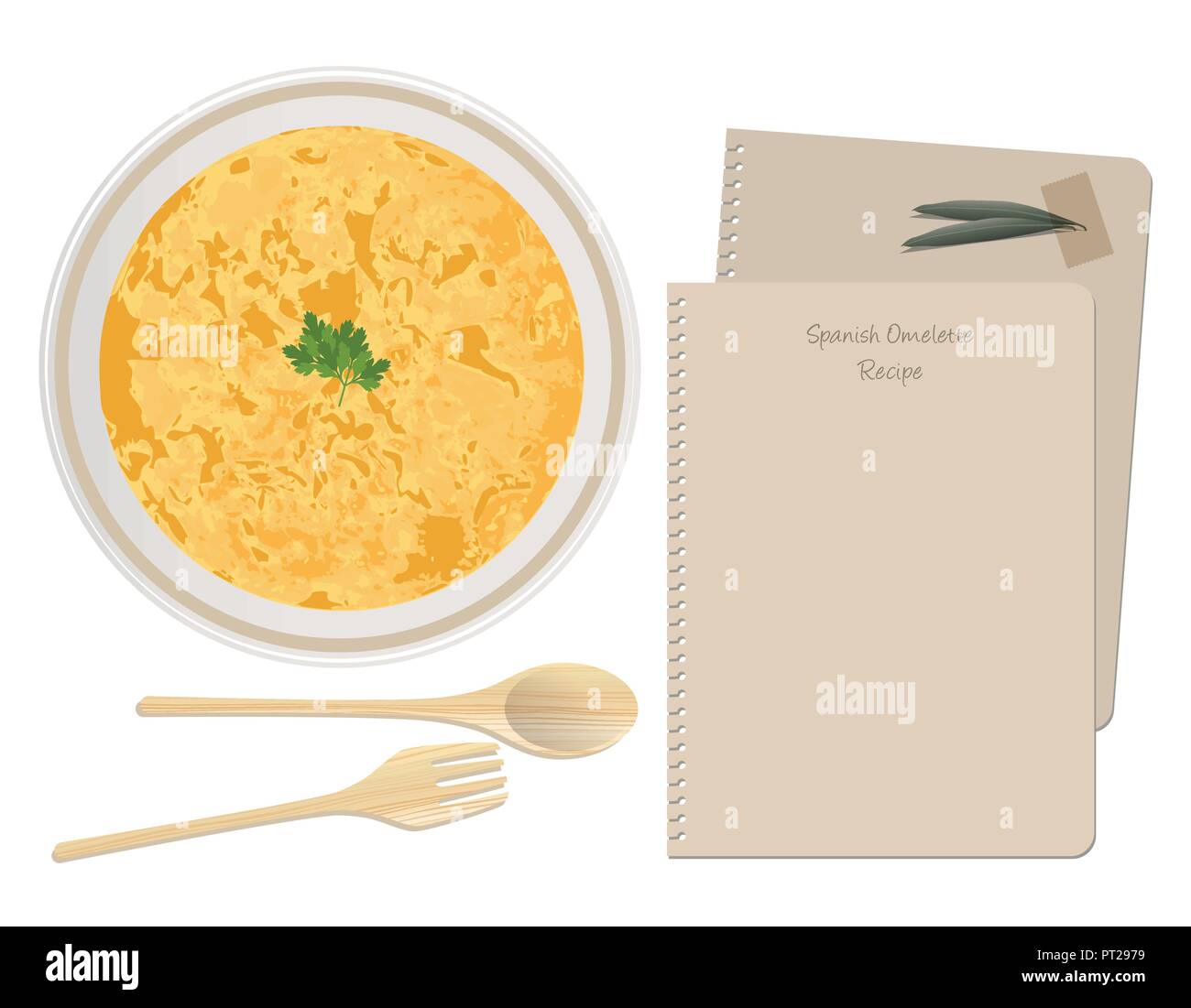 Spanish cuisine traditional homemade Stock Vector Images - Alamy