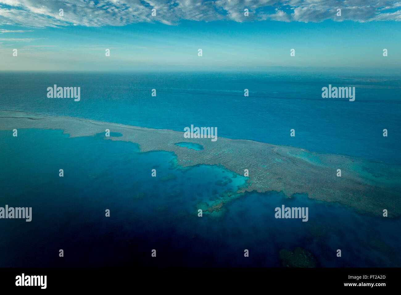 Great Barrier Reef, Queensland, Australia, Aerial View Stock Photo - Alamy