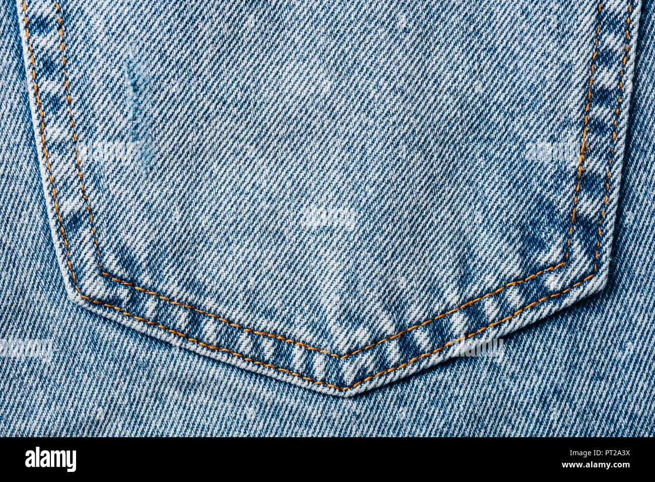 Jeans Pocket Closeup With Denim Texture Details Stock Photo - Alamy