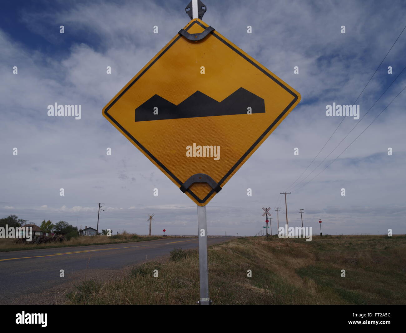 Road sign, Saskatchewan, Canada, Palliser Triangle, Brian Martin RMSF ...