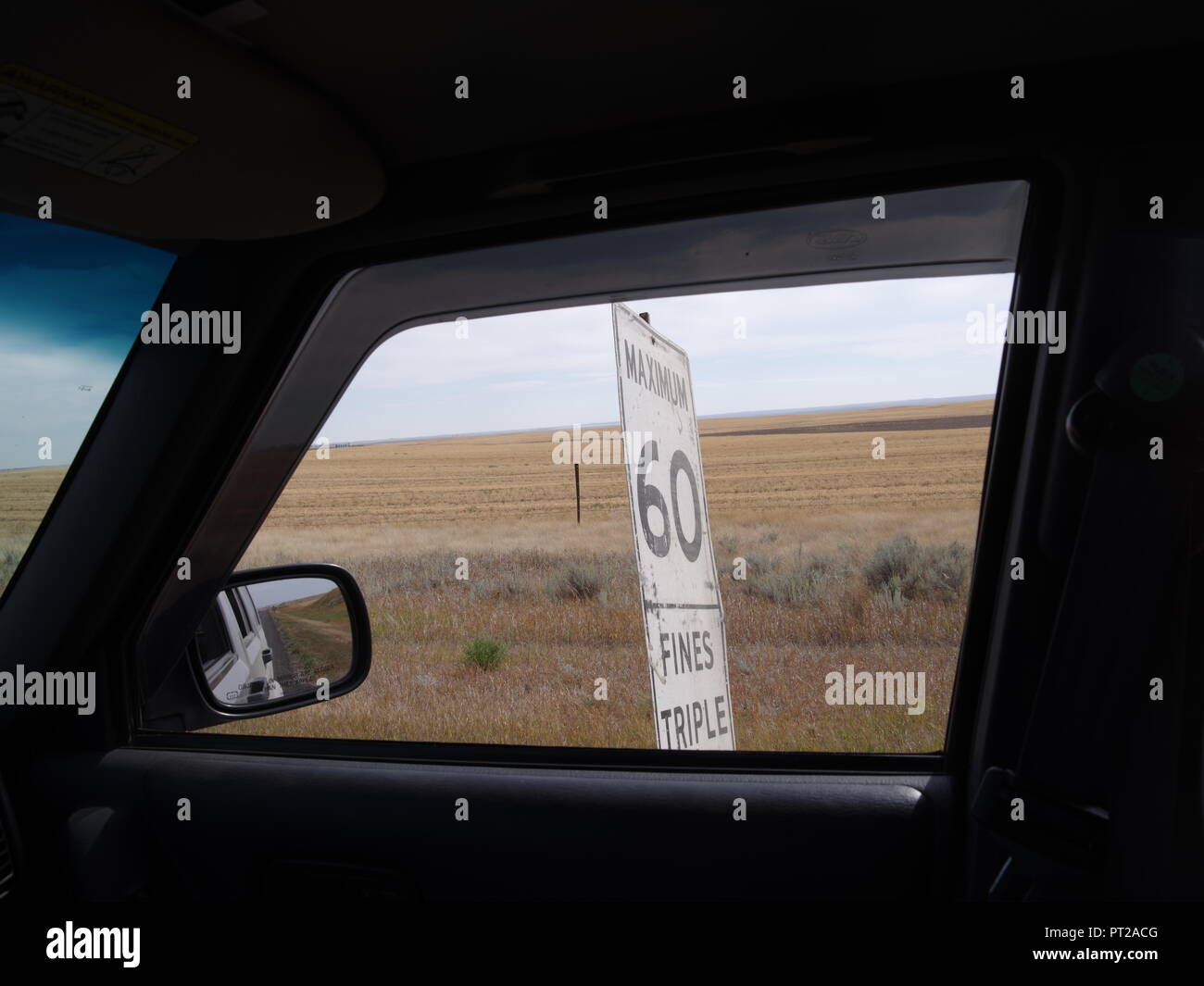 Road sign, Saskatchewan, Canada, Palliser Triangle, Brian Martin RMSF ...