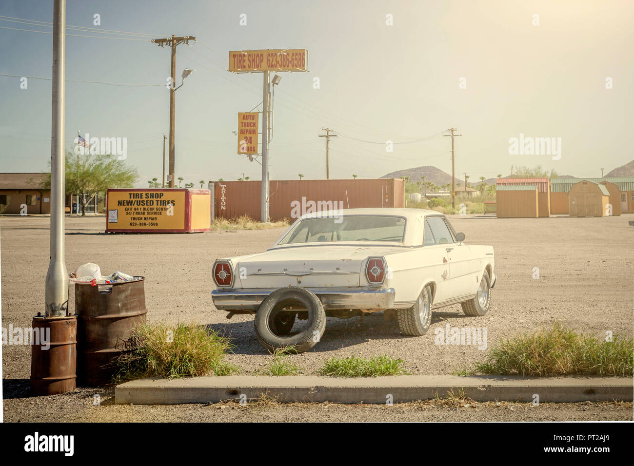 Road cruiser in the wild west Stock Photo - Alamy