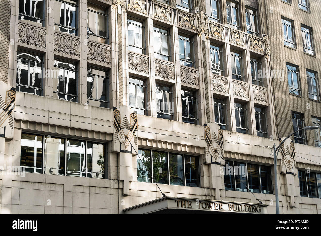 Seattle, Tower Building, Art Deco Stock Photo - Alamy