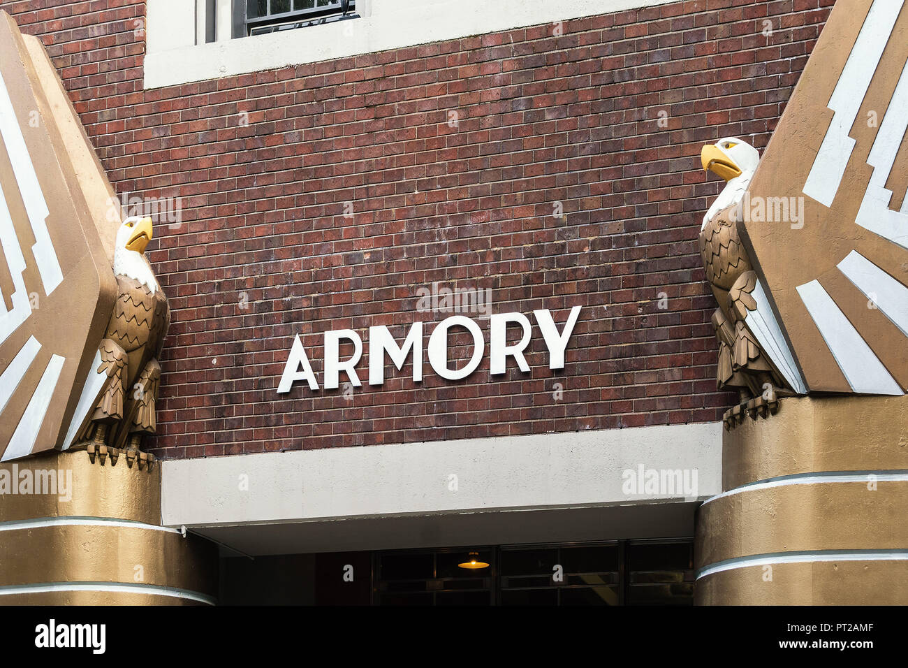 Seattle Center, Armory, Art Deco Stock Photo - Alamy