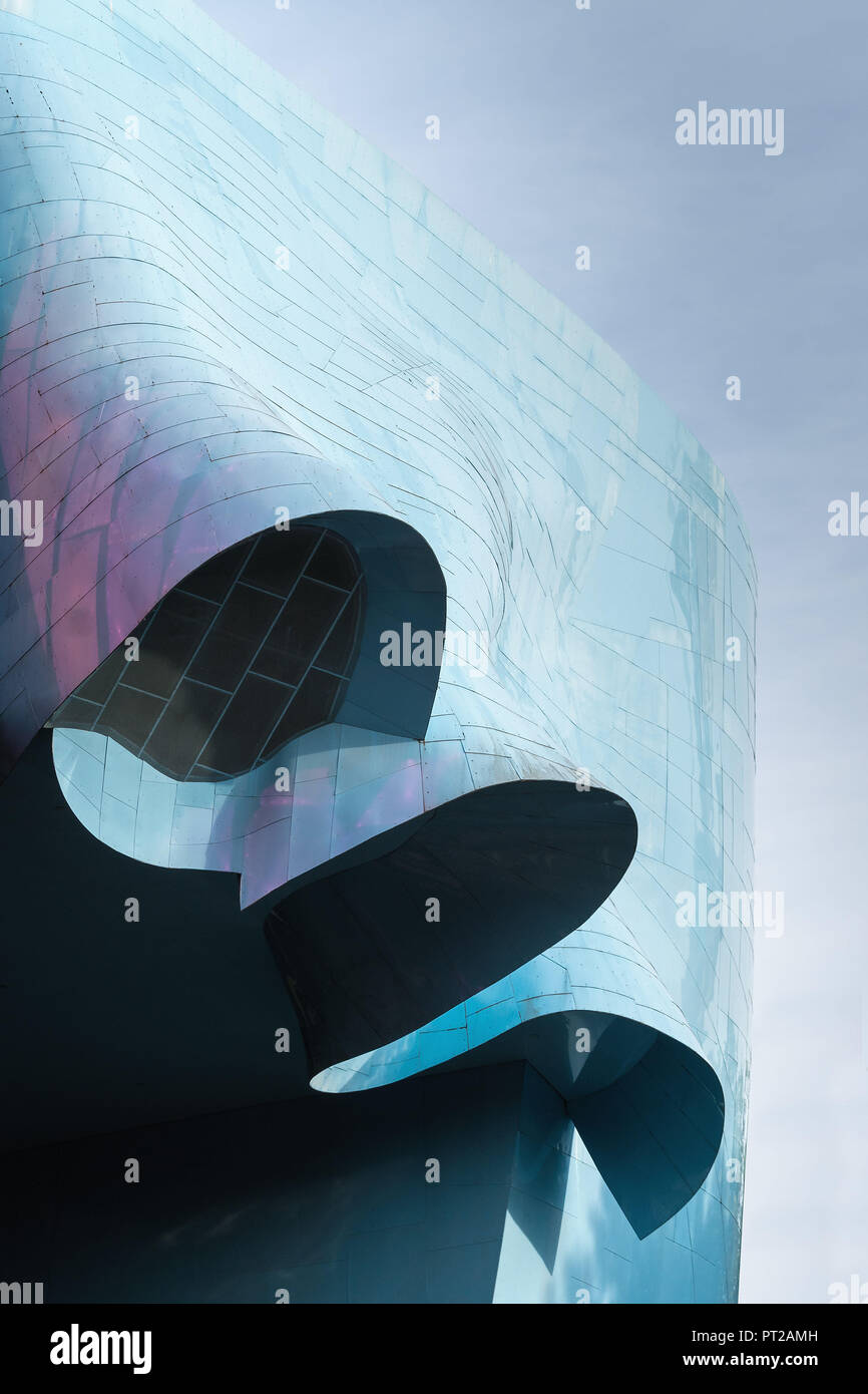 Seattle Center, EMP, architecture Stock Photo - Alamy