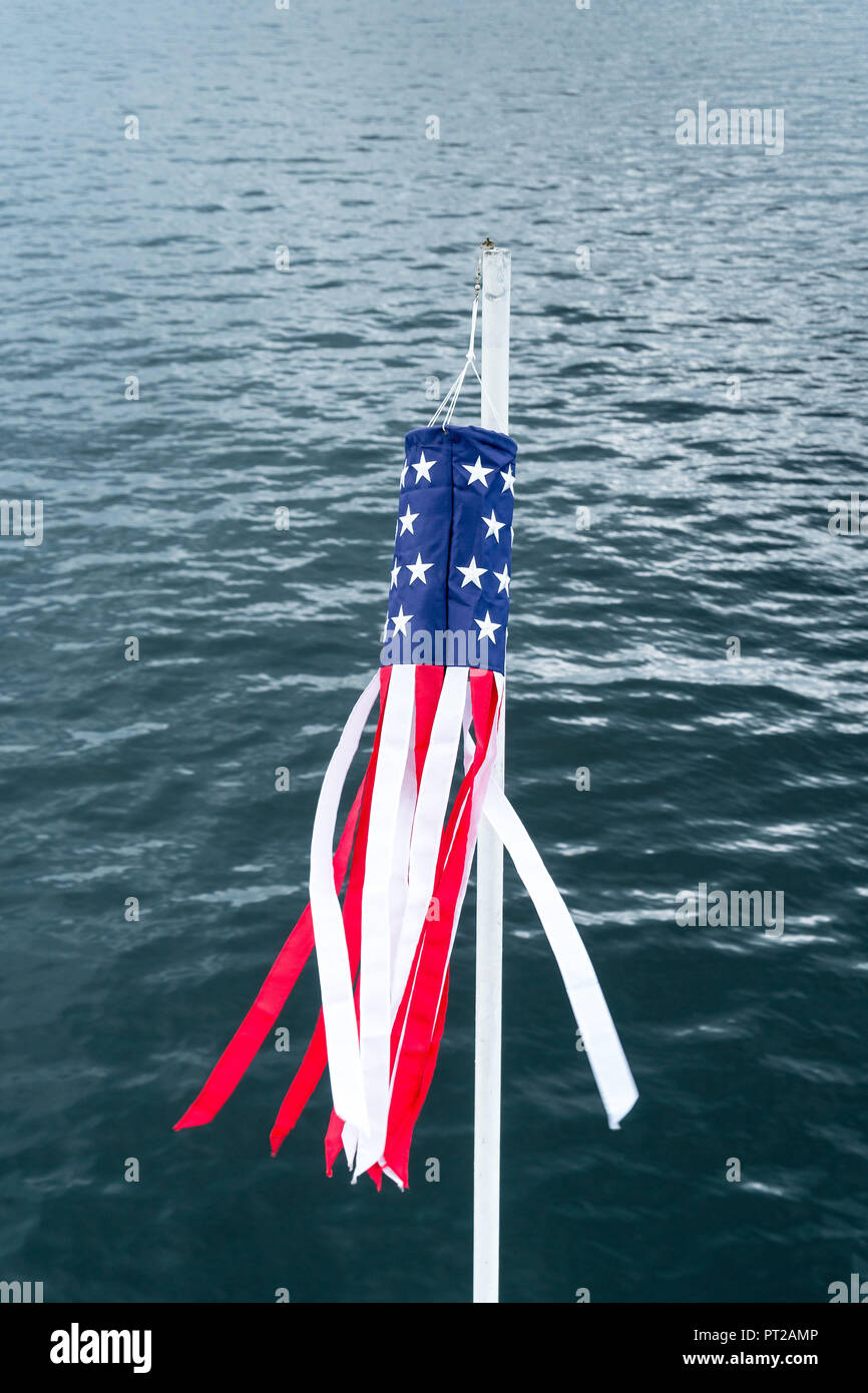 Seattle, Lake Union, 'Ice Cream Ferry', flag Stock Photo - Alamy